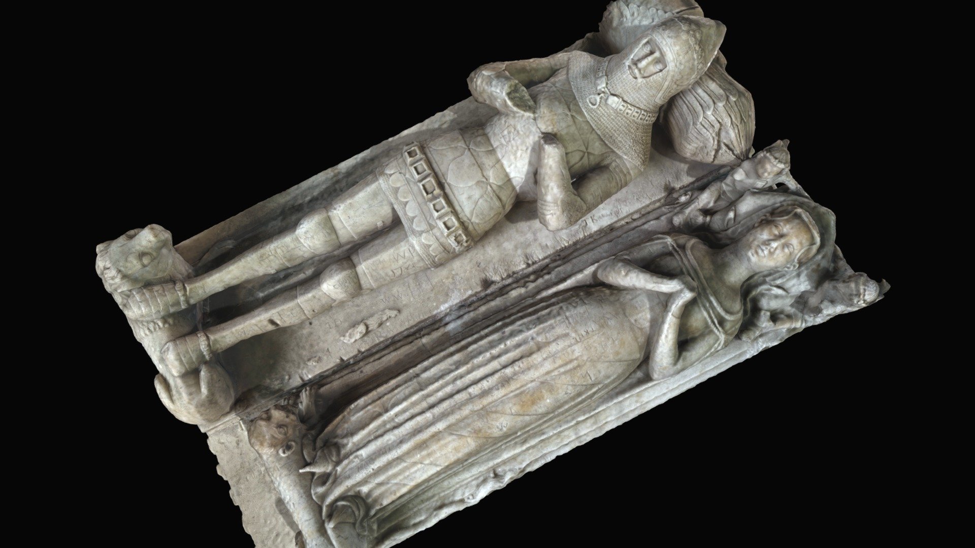 West Tanfield, Yorkshire, medieval effigies - 3D model by Gnomonsland ...