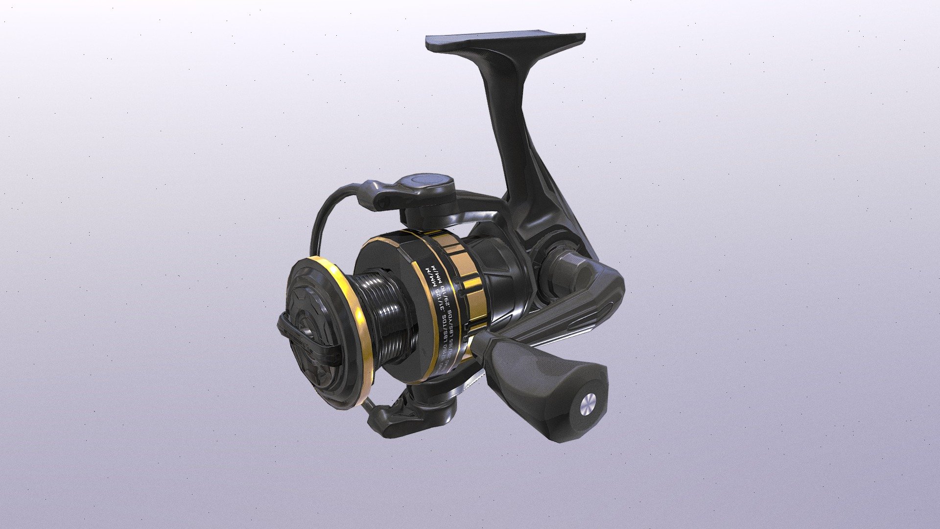 Low poly Fishing reel - 3D model by skumar_2022 [21abcfe] - Sketchfab