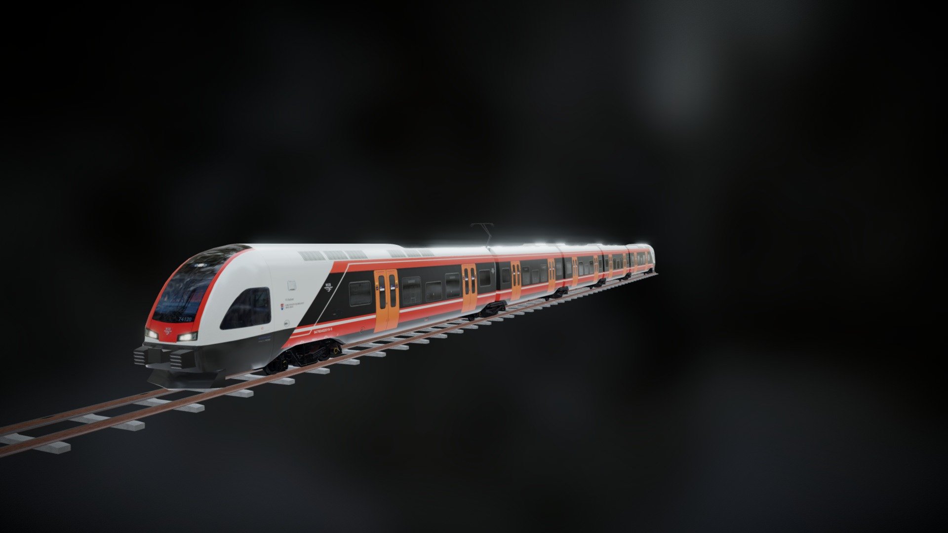 NSB Stadler Flirt - 3D model by olahaldor [21ae47e] - Sketchfab