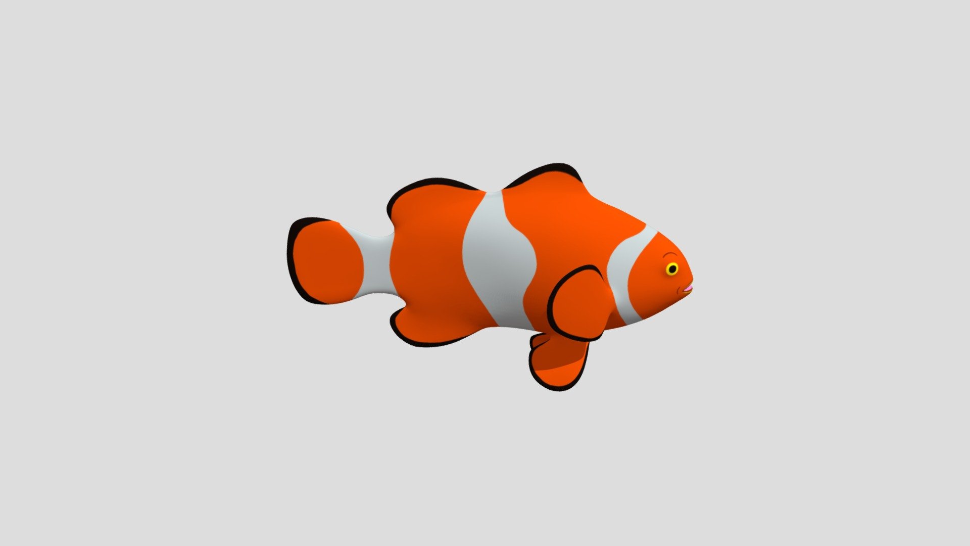 Ikan Nemo - 3D model by Irfan Malik Abdurrohman (@irfanmalika) [21ae733 ...