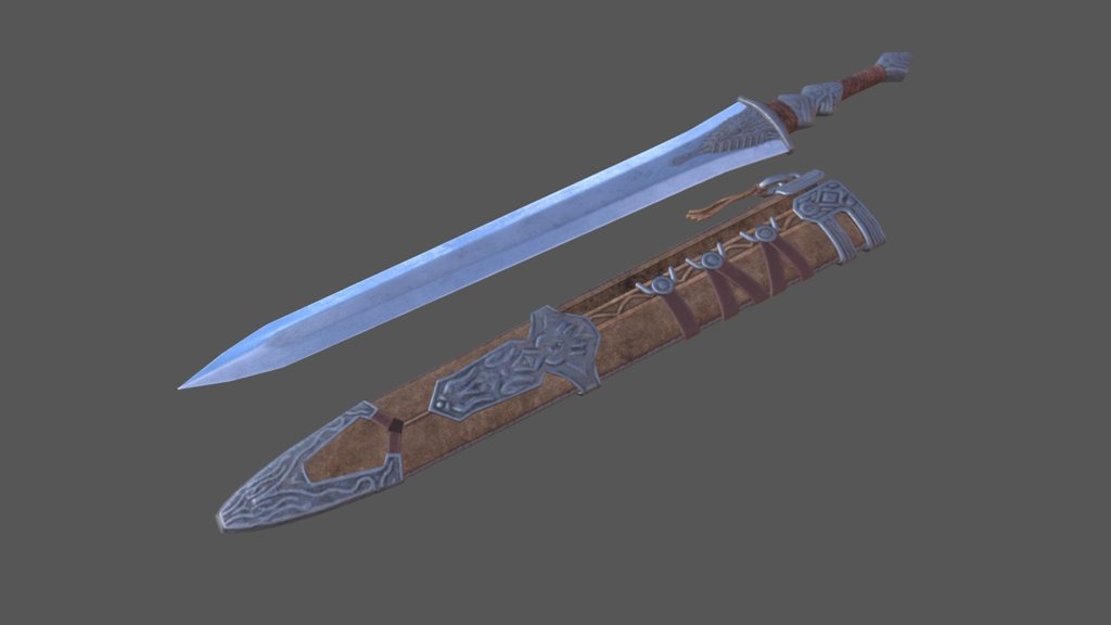 Sword from "Scalebound" - 3D model by N4meless [21aeaa6] - Sketchfab