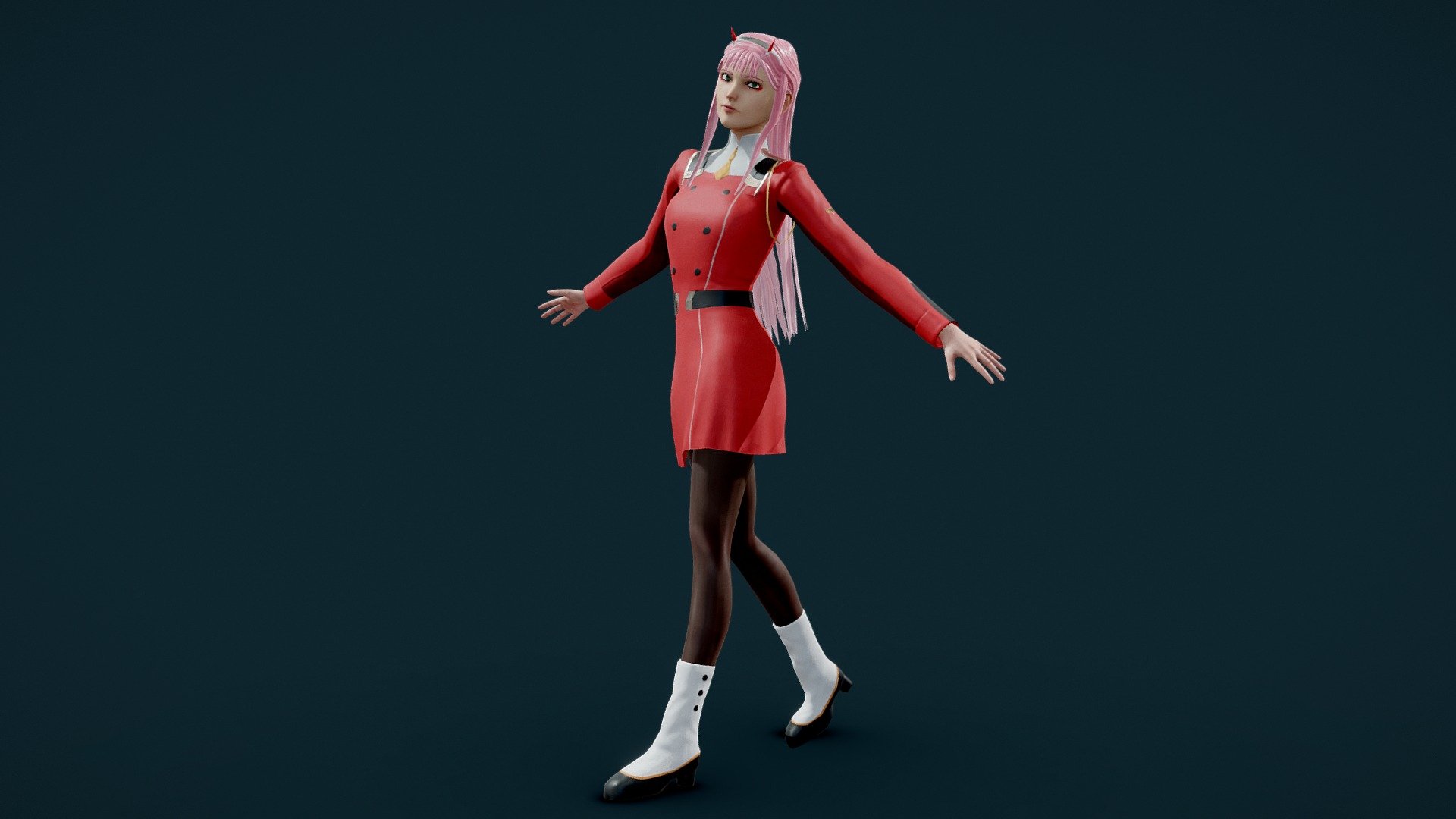Zero Two Game Ready 3D Model - Buy Royalty Free 3D model by RayMorel ...