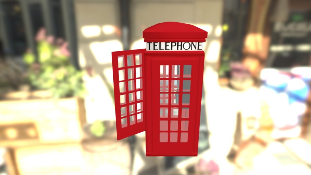 Telephone Booth - 3D model by kukuo [21afa18] - Sketchfab