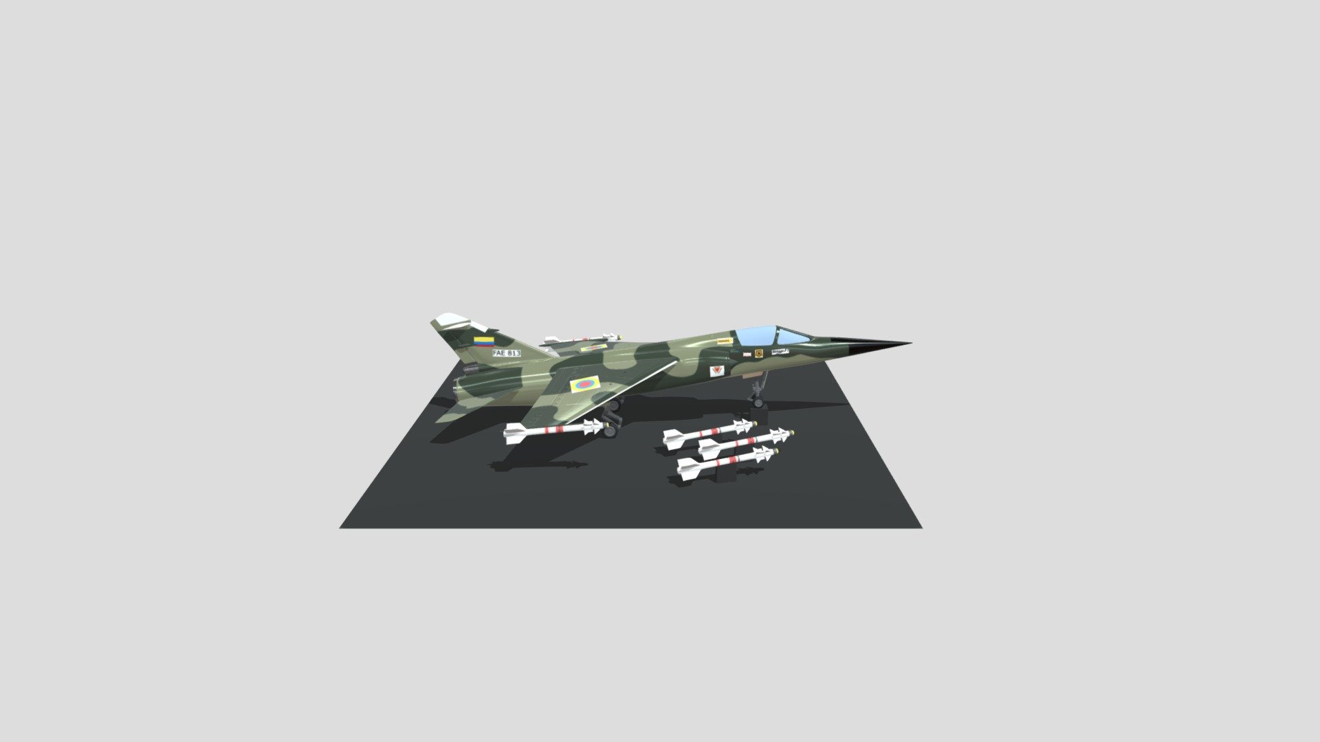 Mirage F1 - 3D model by Multimedia y Producción Audiovisual ...