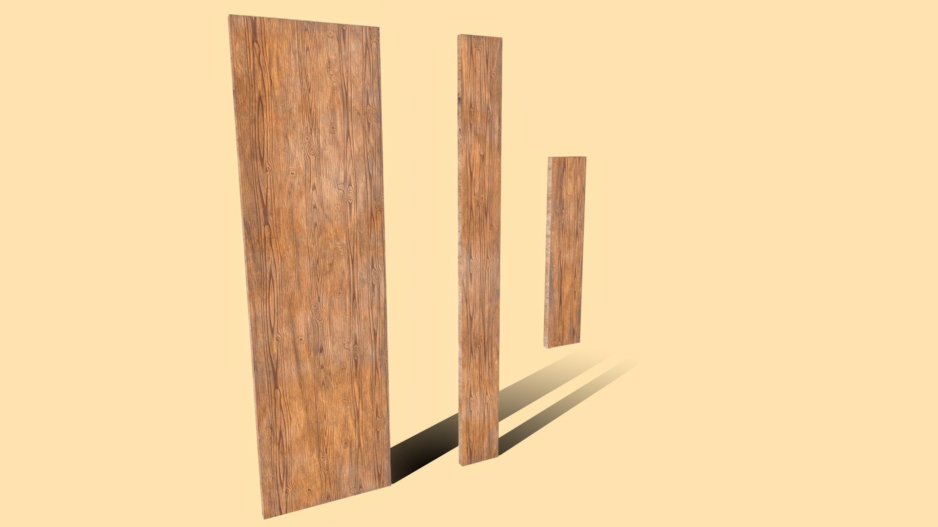 Freshly Cut Wooden Planks - Download Free 3D model by Skipperino ...