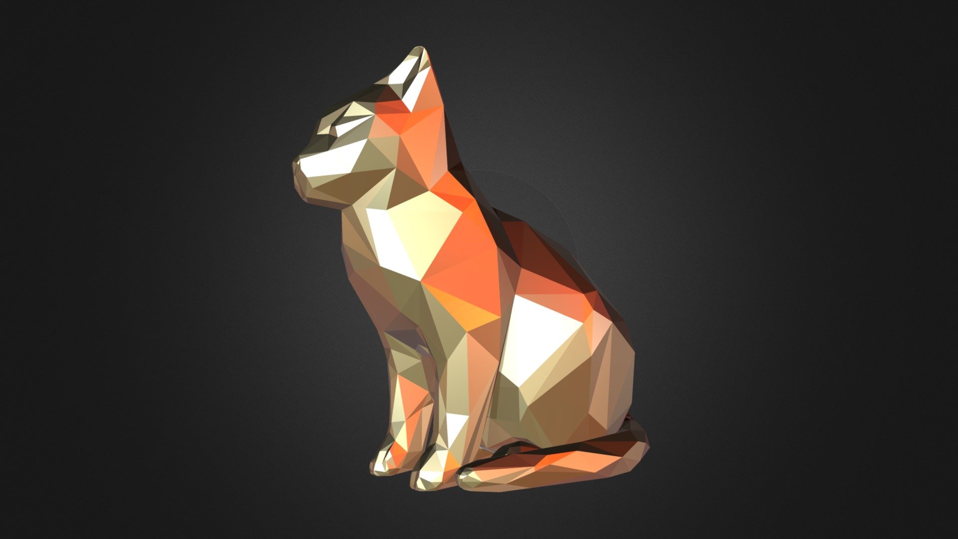 CAT LOWPOLY - Buy Royalty Free 3D model by DTA DESIGN STUDIO ...