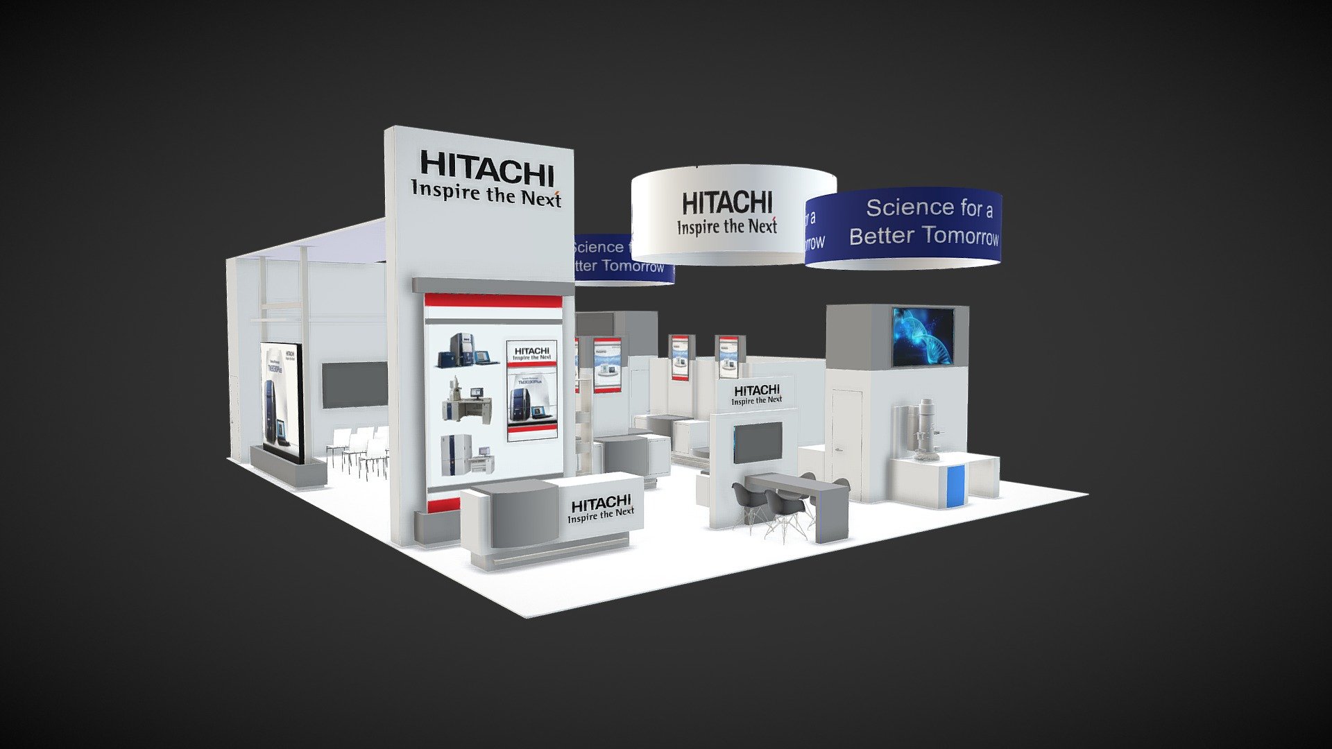 Hitachi Updates 4/8/18 - 3D model by HatchExhibits [21bcaf4] - Sketchfab