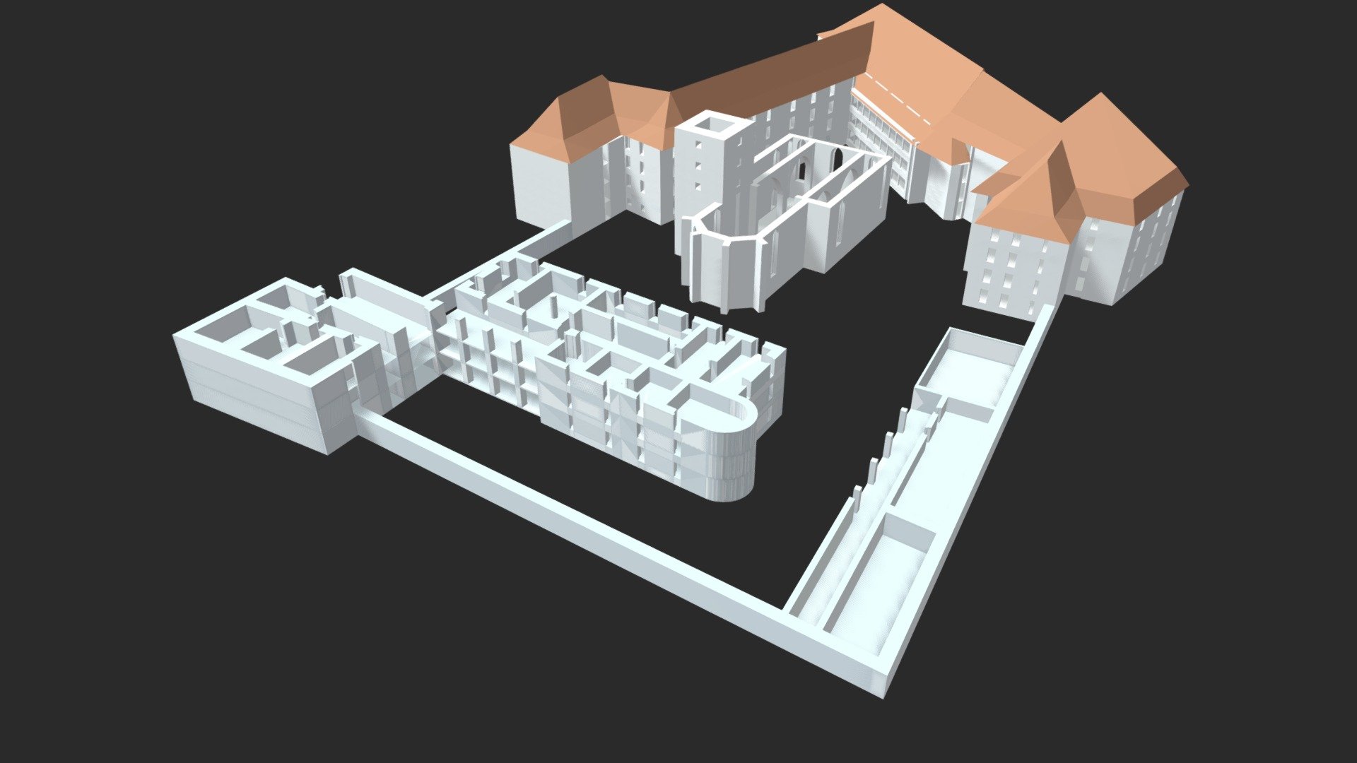 Stropkov Hrad - Extrakt - 3D model by KLASTORISKO carthusian monastery ...