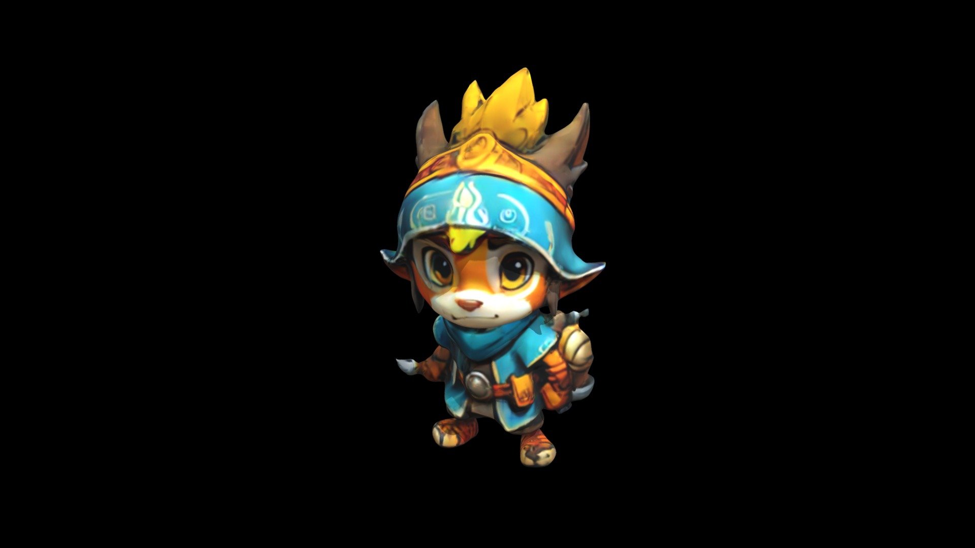 An animated chocobo-like character in a medieval - Download Free 3D ...