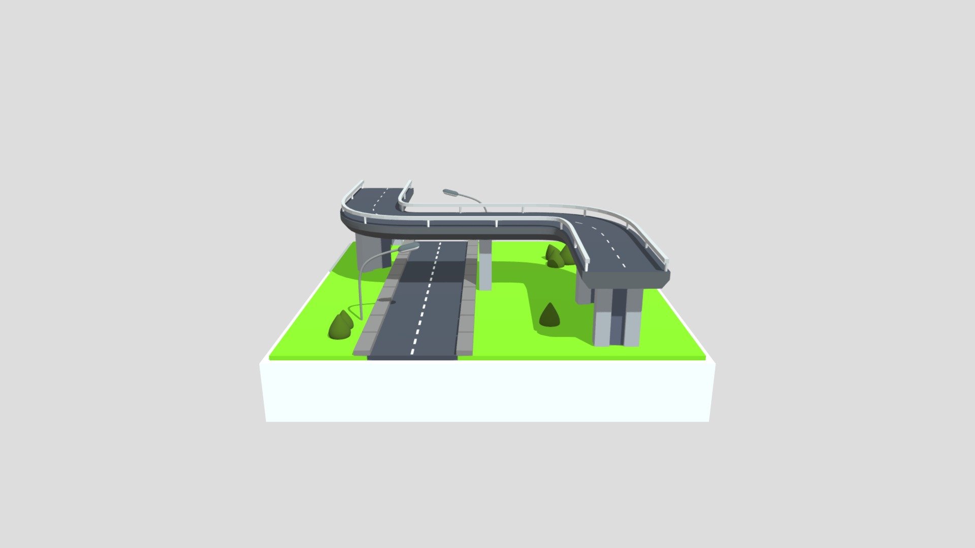 Stylized Isometric Bridge - 3D model by nomank [21bdfae] - Sketchfab