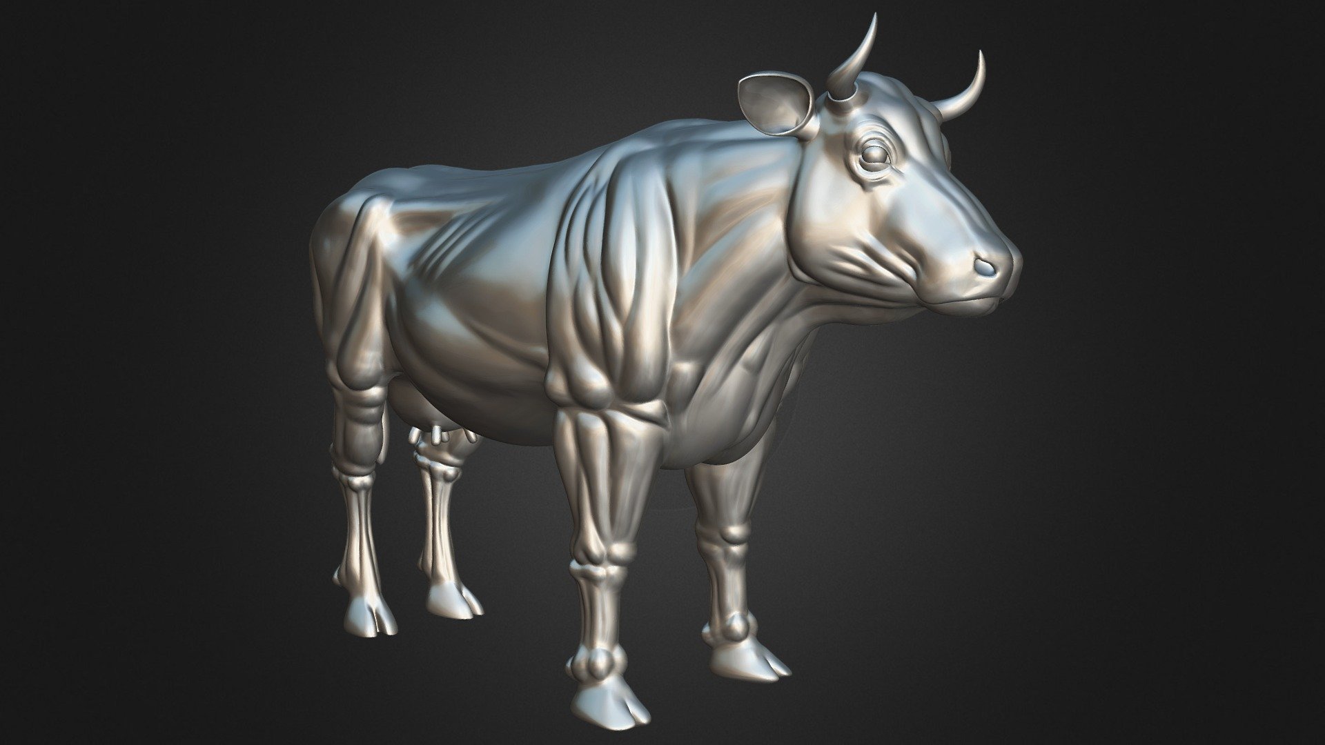 Cow Basemesh 3D Model - Buy Royalty Free 3D model by Yacine BRINIS ...