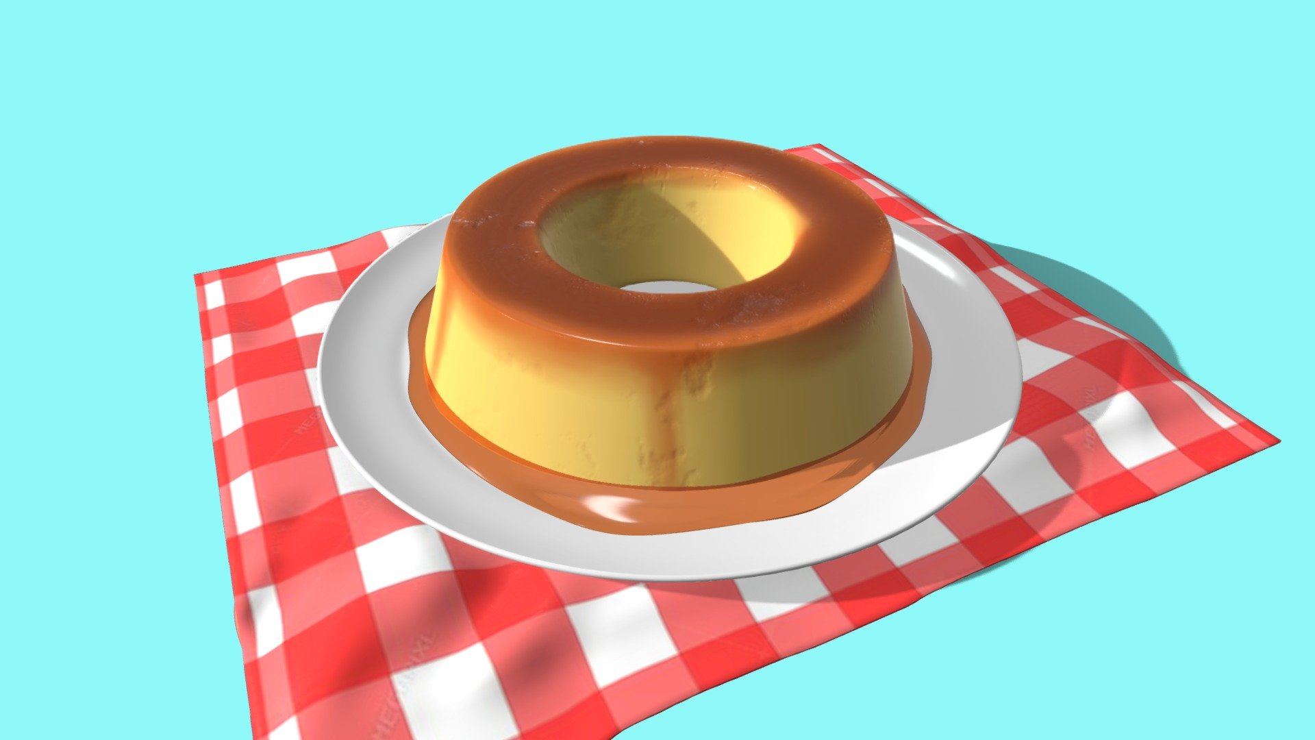 Crème Caramel - Download Free 3D model by Luca Brambilla (@luchino ...