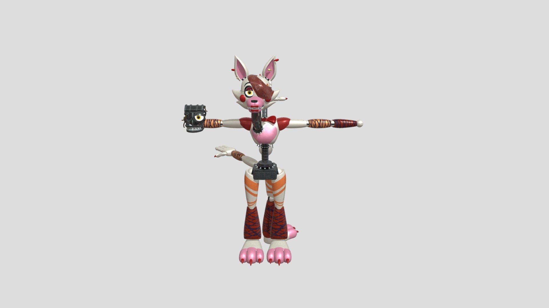 Glamrock Mangle - "Security Breach" - Download Free 3D model by ⛤ 💜 ...