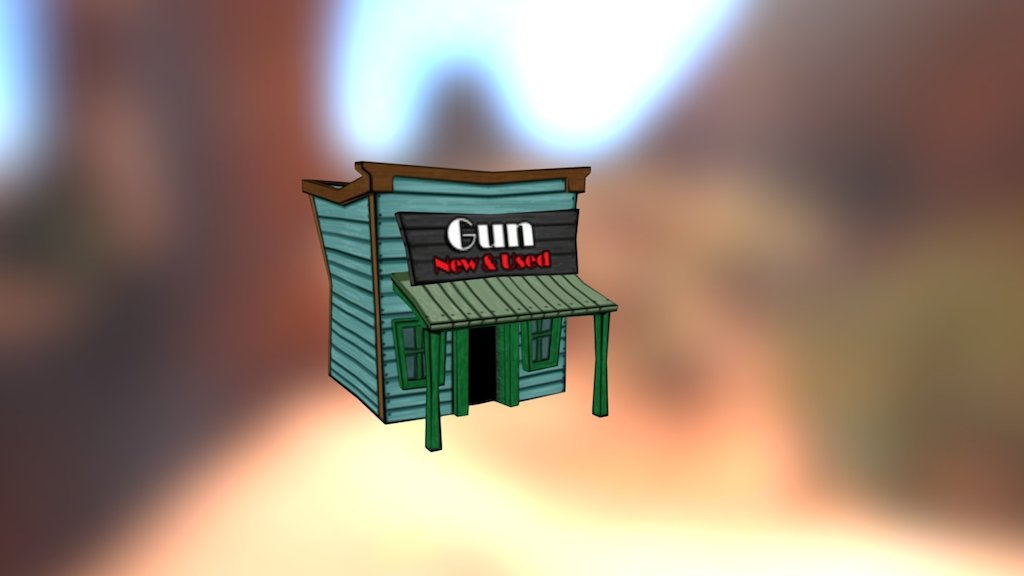 Gun Shop - 3D model by cdaz [21c2d2e] - Sketchfab