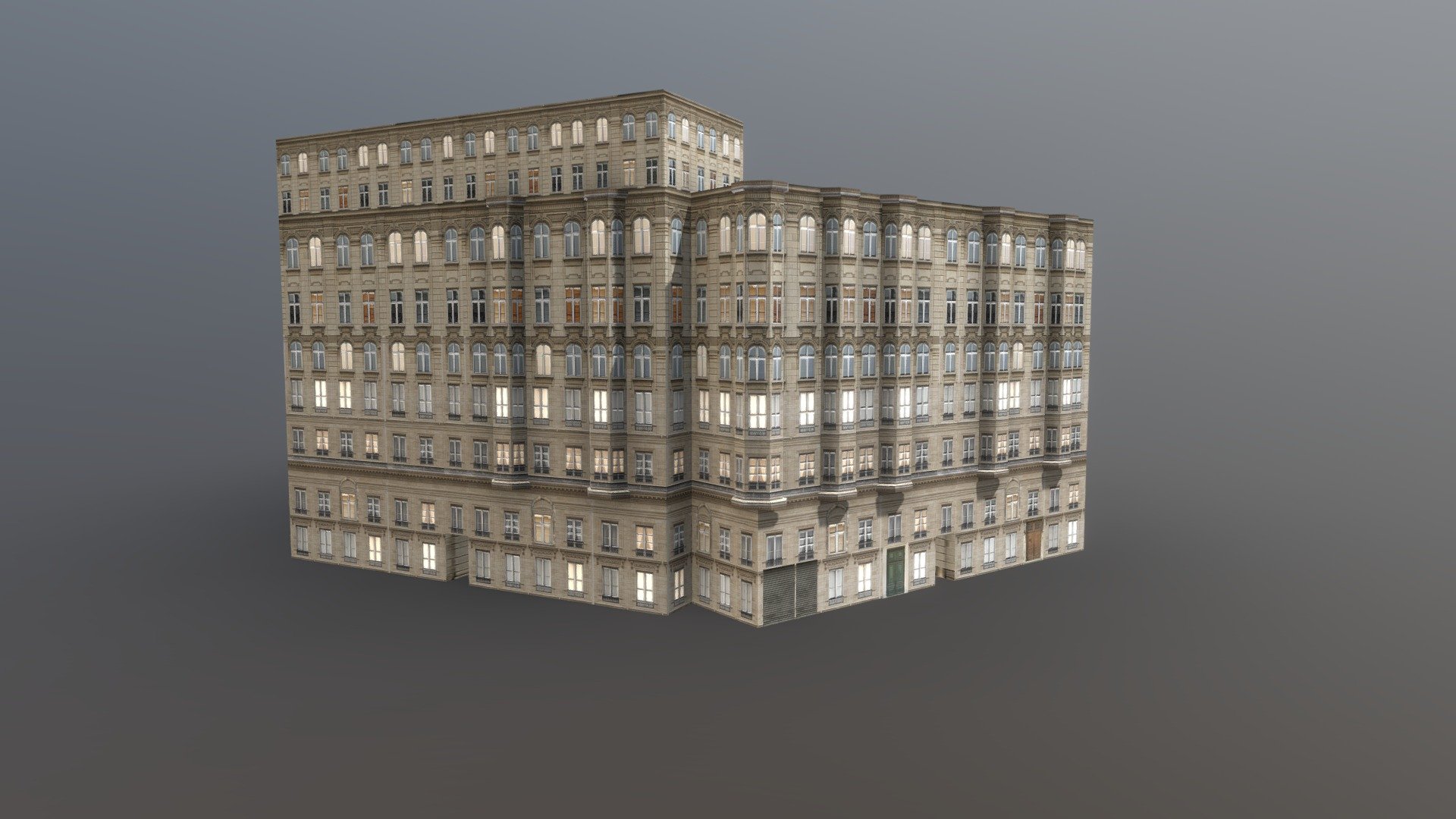 Big Building 23 - 3D model by Alekv [21c39b3] - Sketchfab