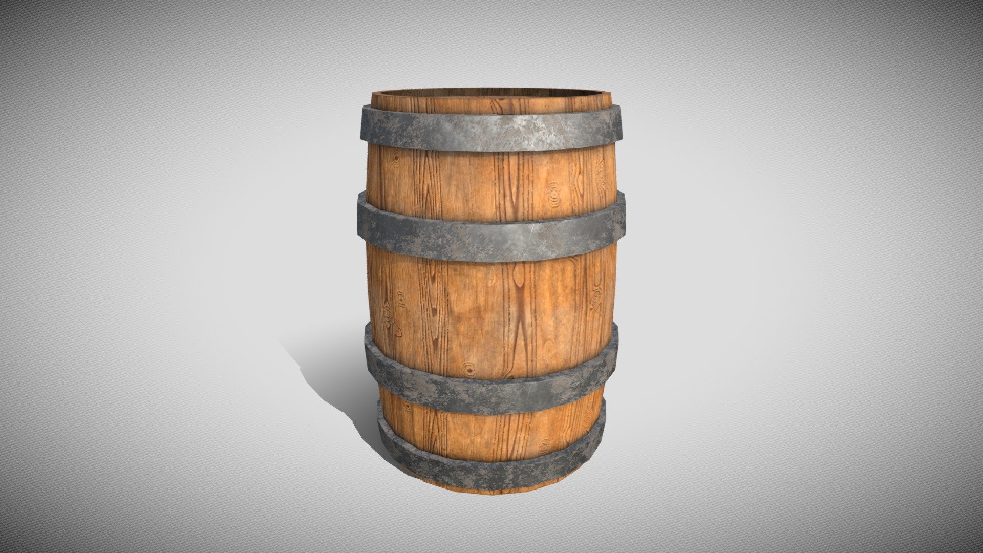 Simple Wooden Barrel - 3D model by Ethanthegrand [21c4484] - Sketchfab