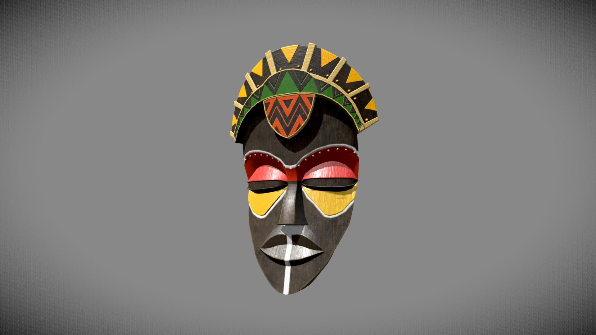 African_mask03 - Download Free 3D model by NETINFO [21c63db] - Sketchfab