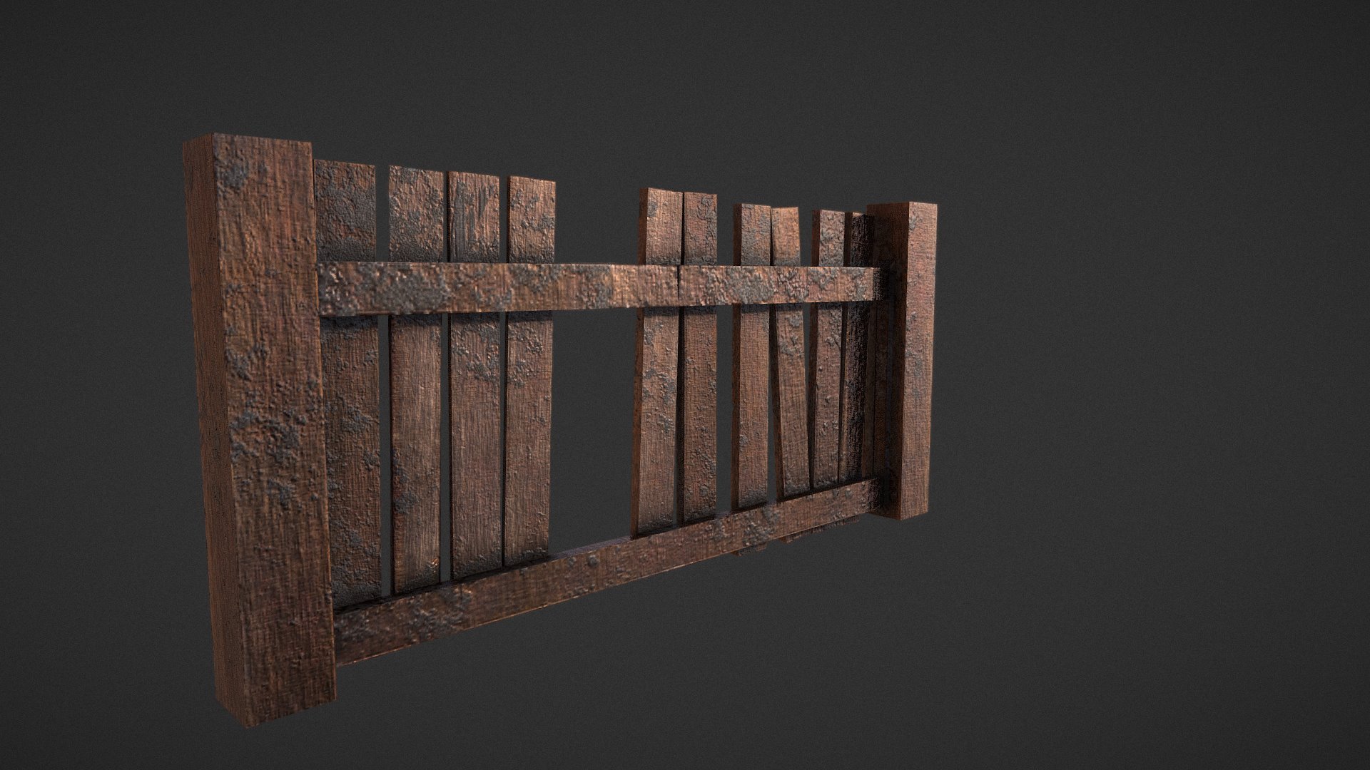 Old Fence - 3D model by HitUinface [21c6a13] - Sketchfab