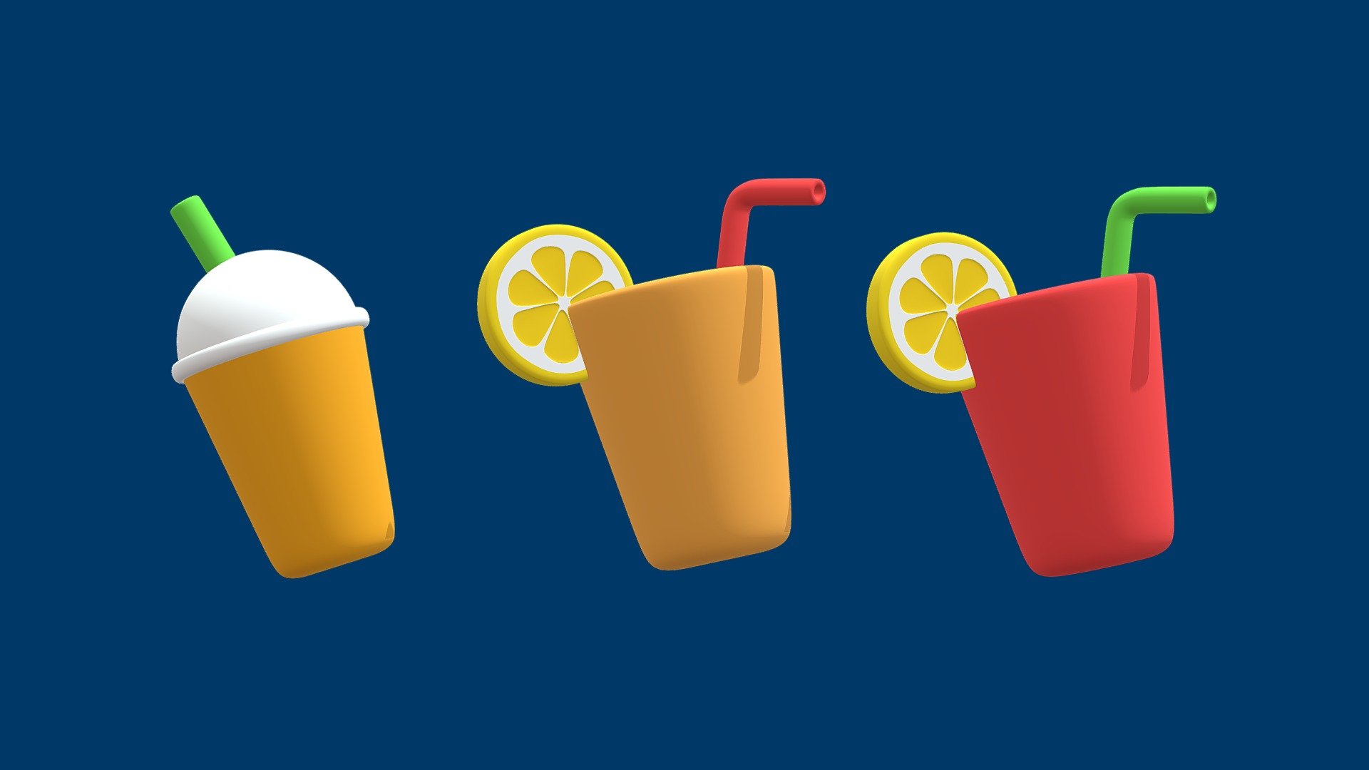 Fresh Summer Drink - Buy Royalty Free 3D model by Ndevisuals (@Wade23 ...