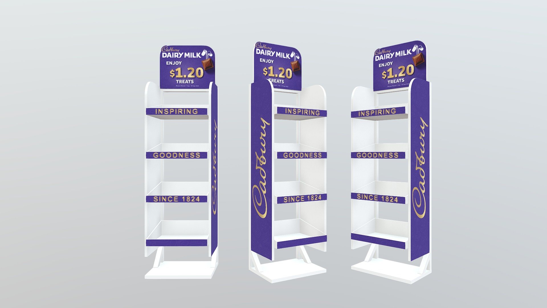 Cadbury Standee - 3D model by leejing0403 [21ceca3] - Sketchfab