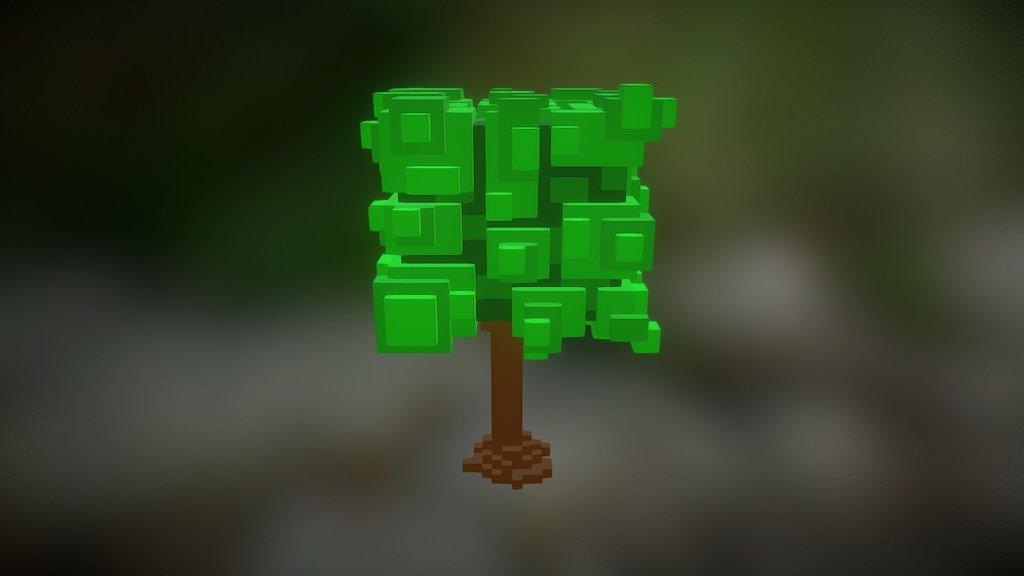 Voxel Tree - 2 - 3D model by Sudarshan Sreeram (@Sudarshan_Sreeram ...