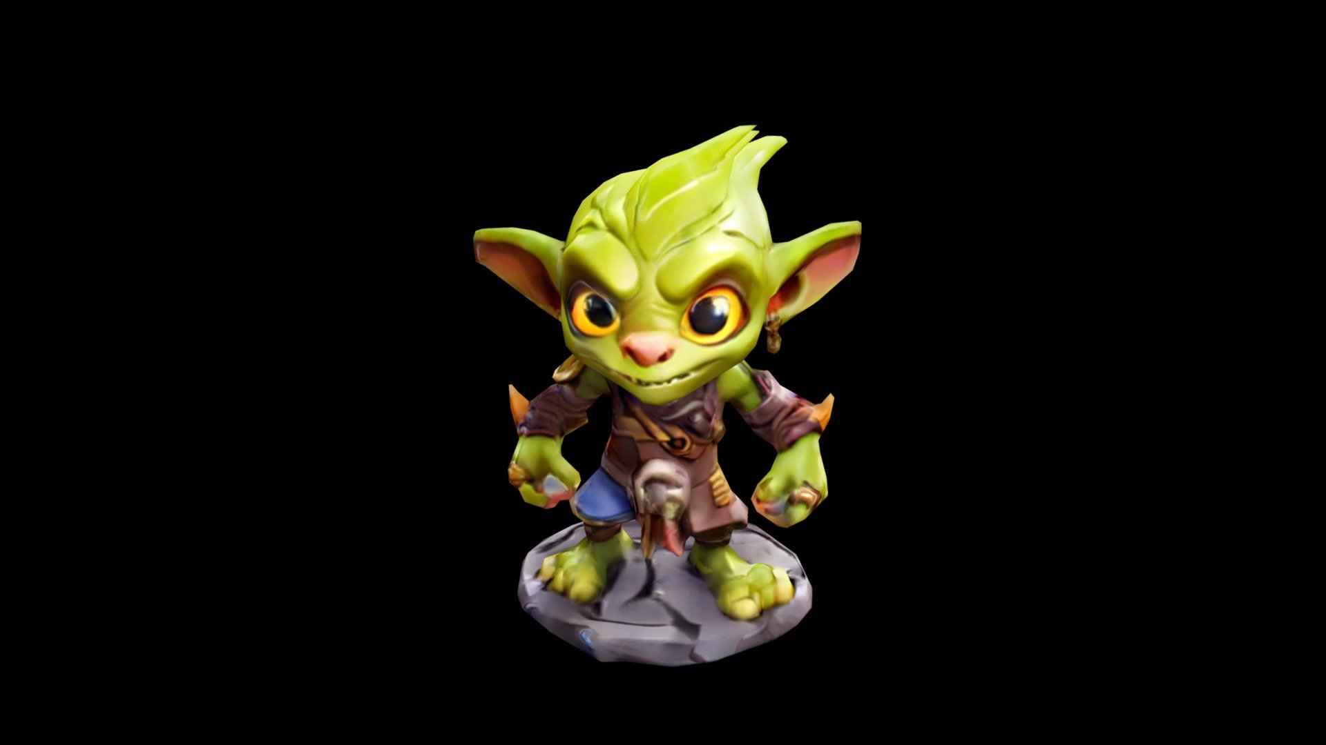 3D Illustration of a Green-colored "Dooku" Mini - Download Free 3D ...