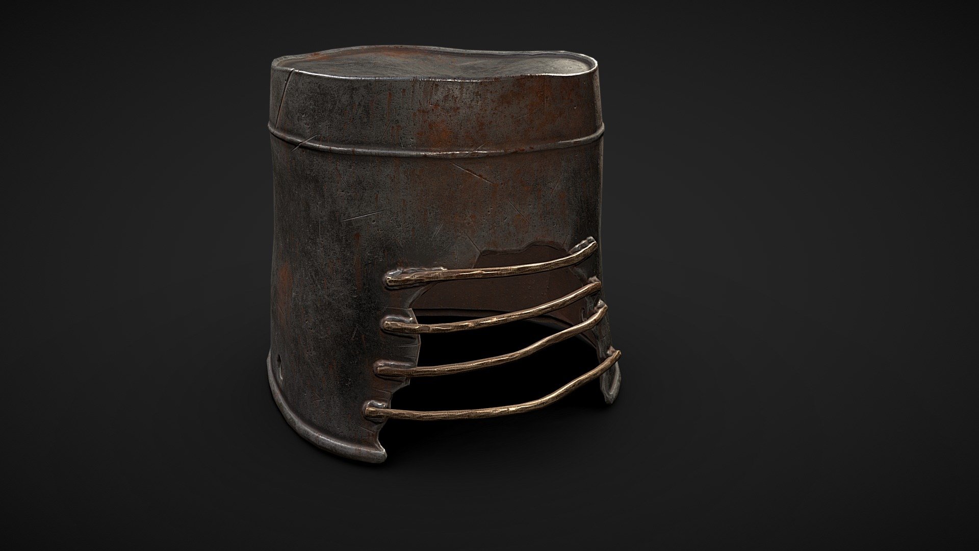 Bucket helmet - 3D model by Shedmon [21d2eaf] - Sketchfab