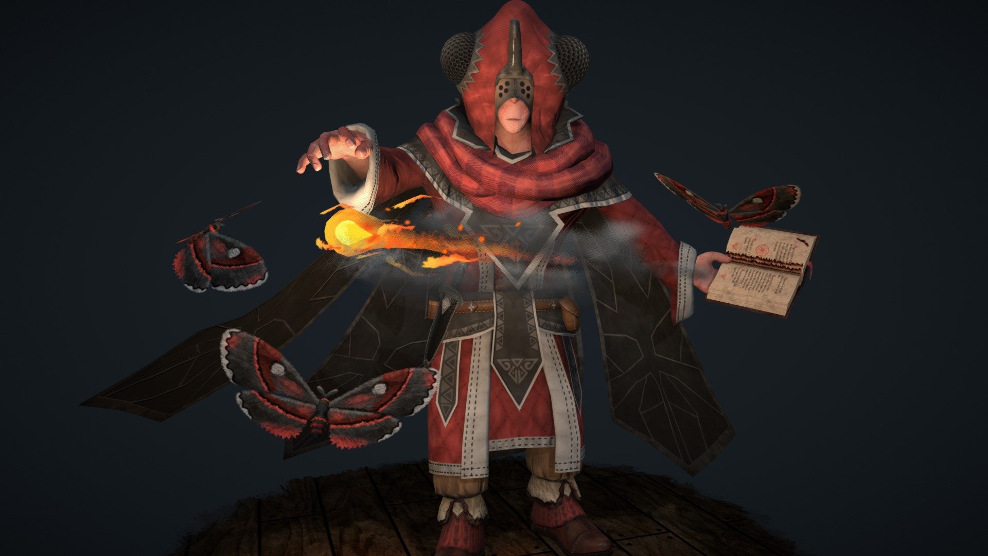 Moth Mage - 3D model by maltek [21d4d8f] - Sketchfab