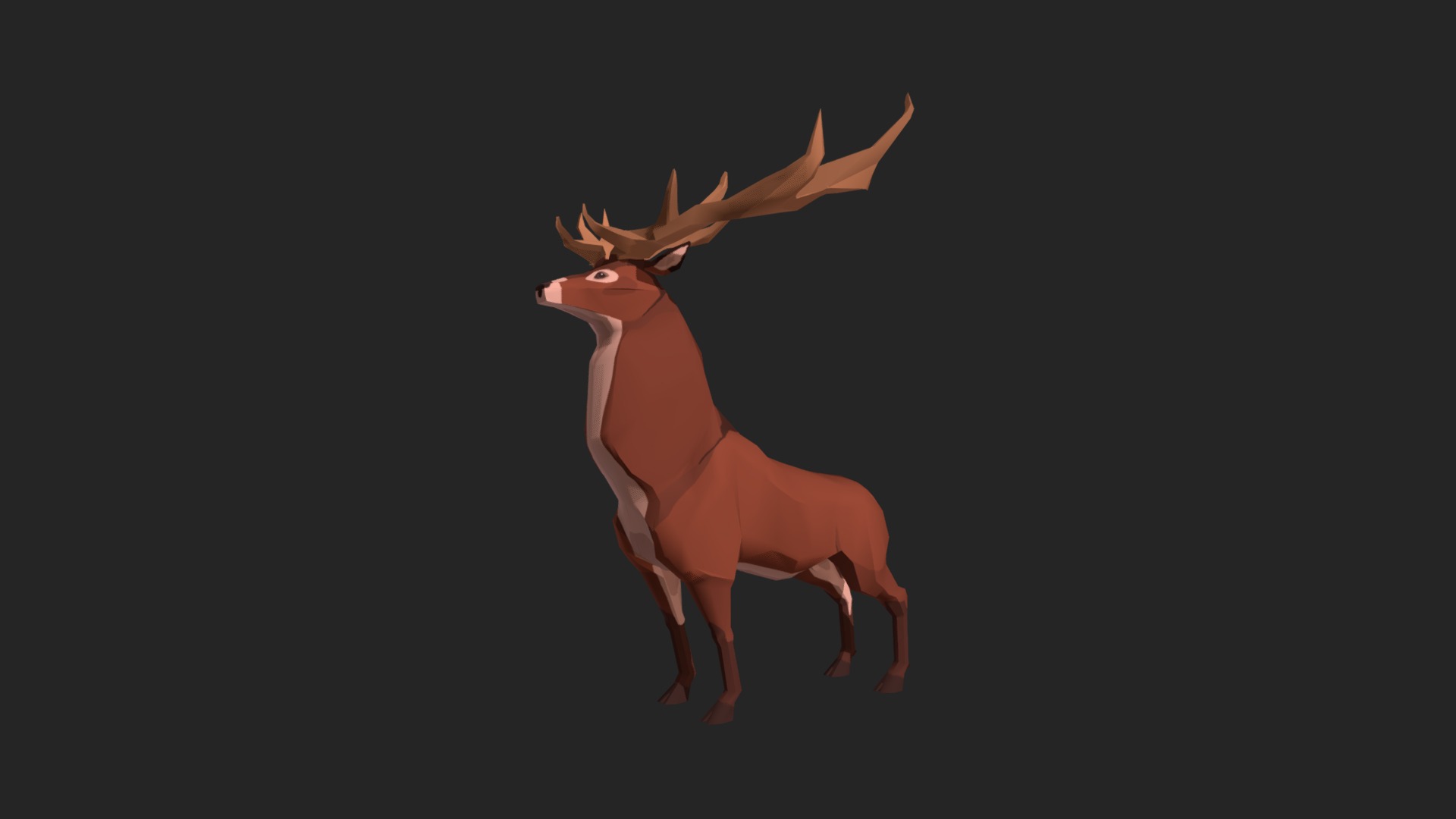 Cerf - 3D model by Loukodil [21d51aa] - Sketchfab