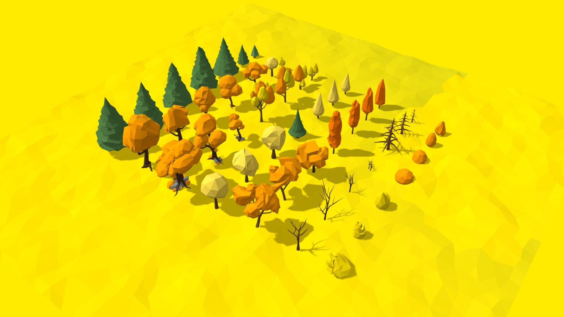 Low-poly Trees - Buy Royalty Free 3D model by 2dhd [21d55fd ...
