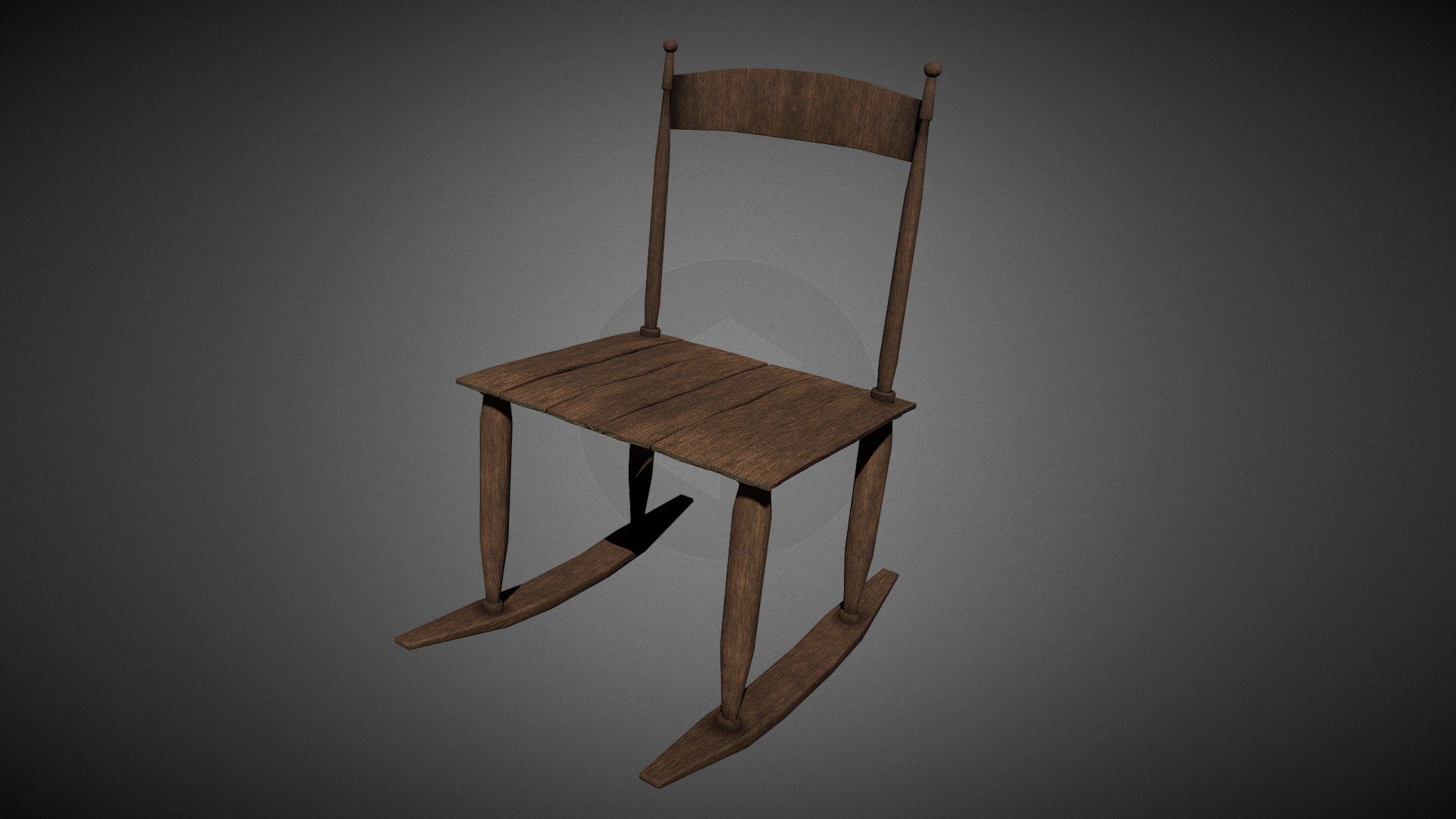 Old Swing Chair with PBR - Buy Royalty Free 3D model by ...