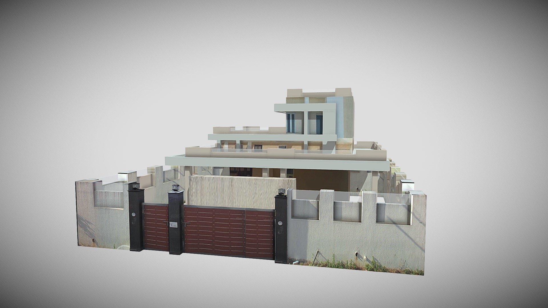Posh Houses2_Chennai-3D Modelling - Download Free 3D model by Manasvini ...