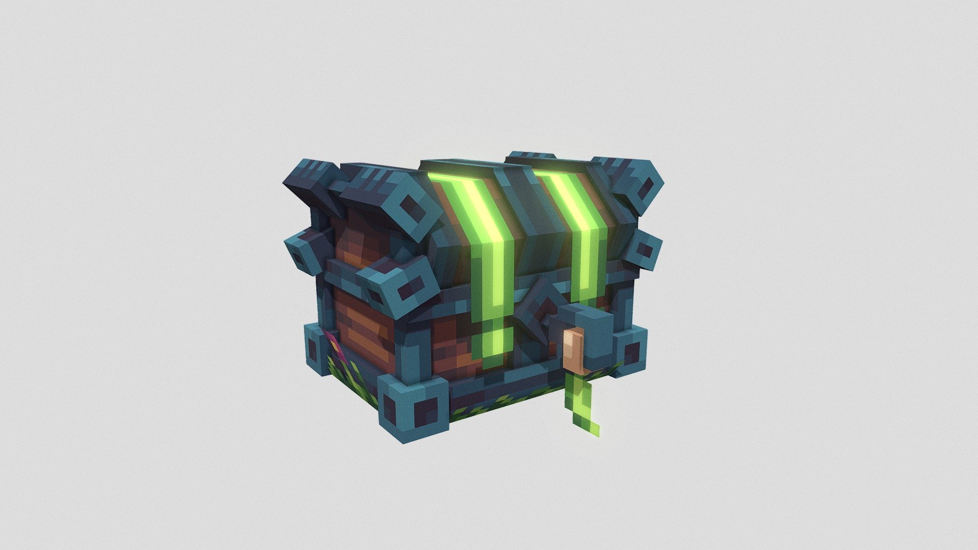 Summer crate - 3D model by Queue (@blockbenchqueue) [21d9a06] - Sketchfab