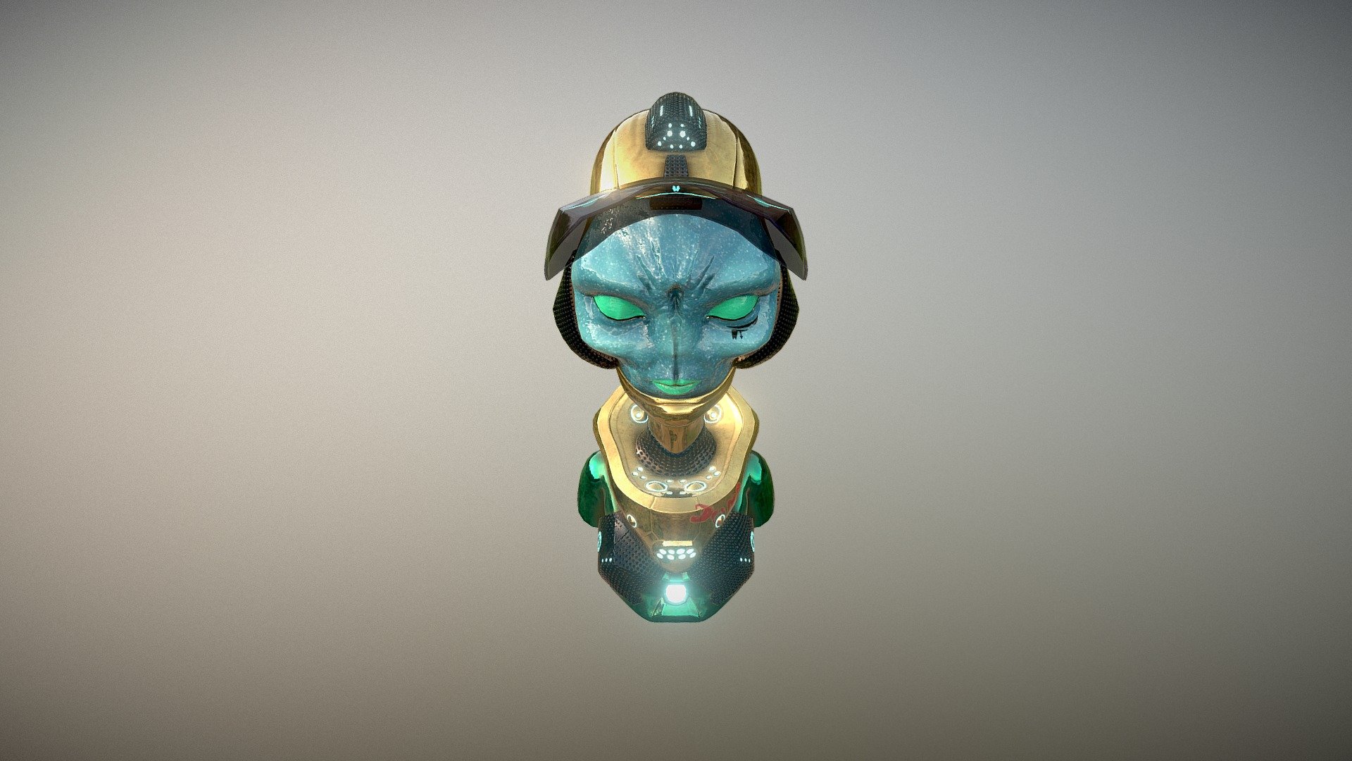 Alien for school - 3D model by Mathias (@Mattaku) [21dc5e6] - Sketchfab