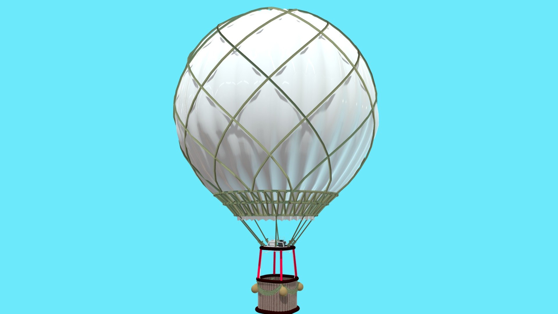 Hot air ballon / balão - 3D model by @fkpresenza (@felipepresenza ...