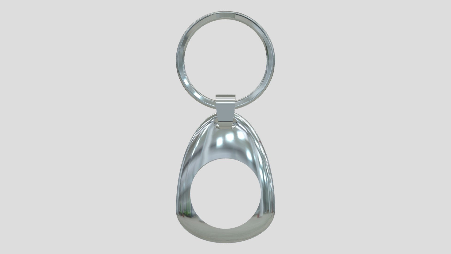 Bell Shape Coin Holder Keychain - 3D model by 3D Model Library ...