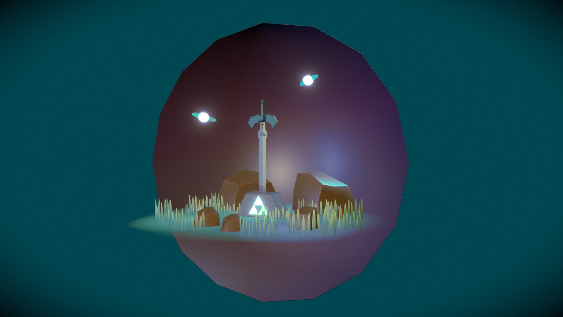 Master Sword (Low Poly) - 3D model by Rolando Rodríguez (@rolando ...