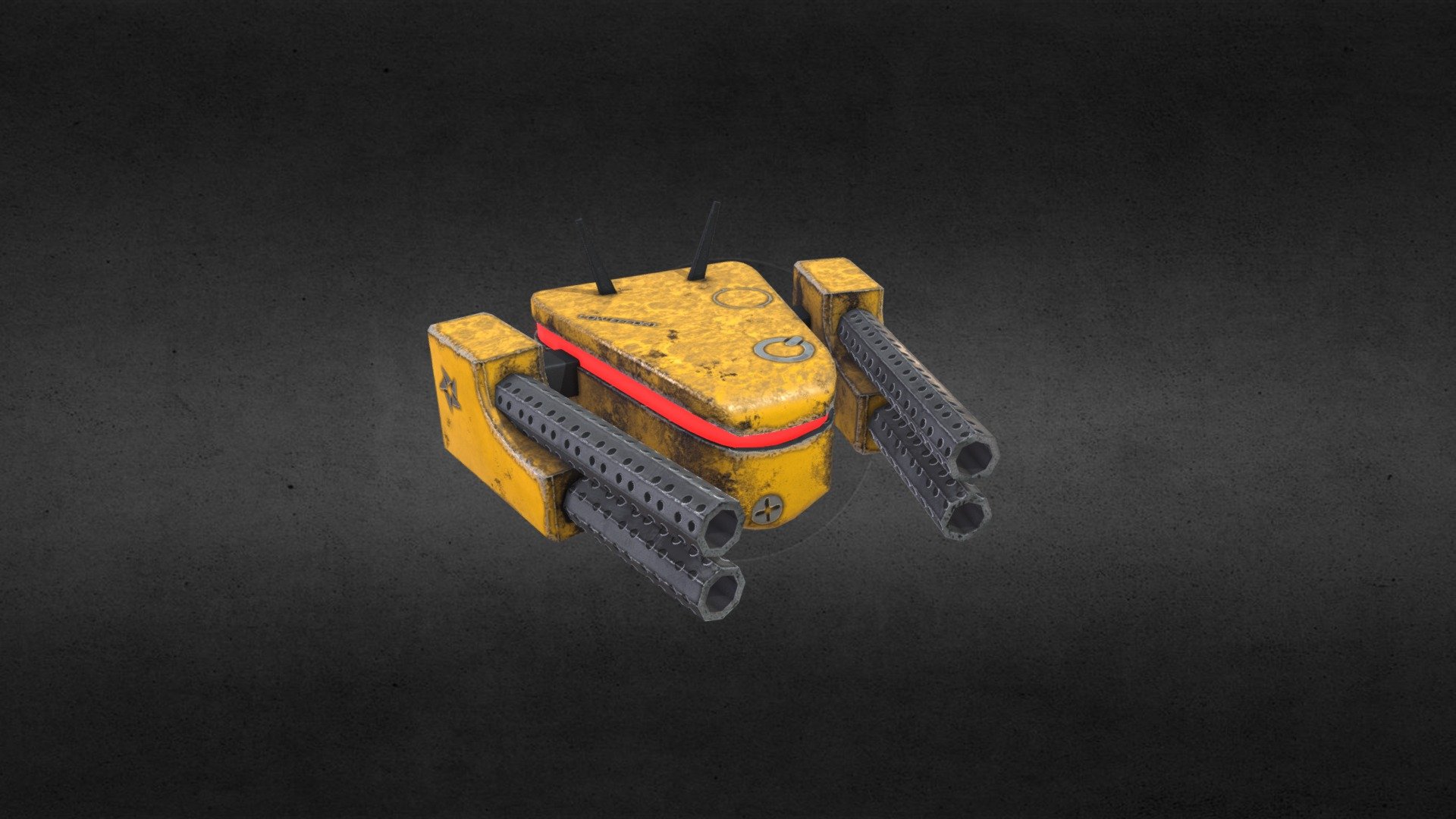 Low Effort Combat Drone Download Free 3d Model By Slagperch 3d
