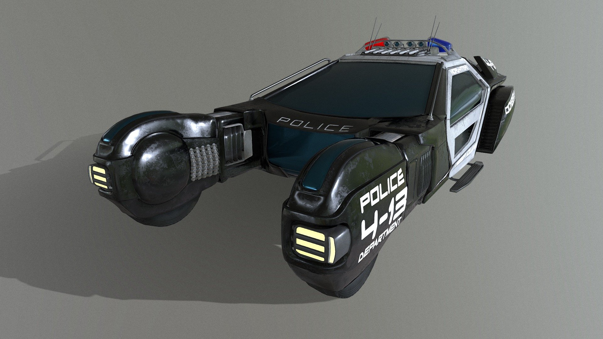 Police hover (spiner) - 3D model by lPelican [21e2f52] - Sketchfab