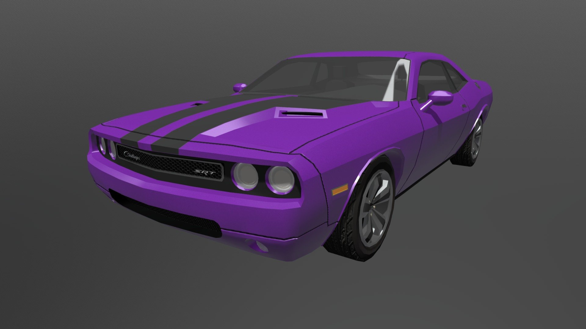 Dodge Challenger - 3D model by AlessioCannella [21e3c90] - Sketchfab