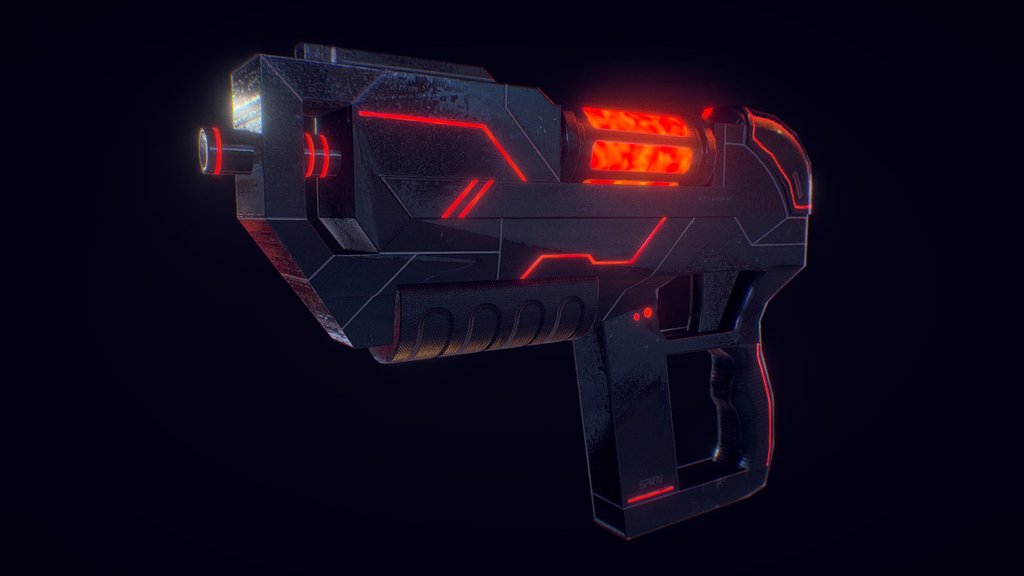 Spartan Pistol - 3D model by Baseline Media (@bassline) [21e4469 ...