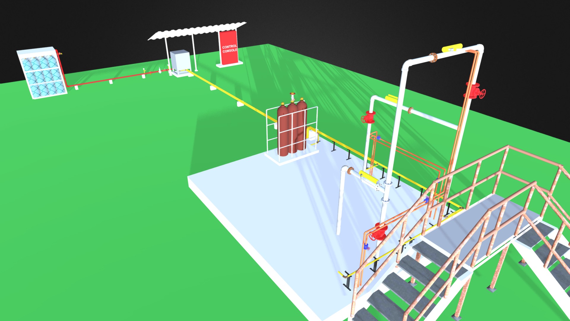 four flange fire - 3D model by liewmingjye [21e48ee] - Sketchfab