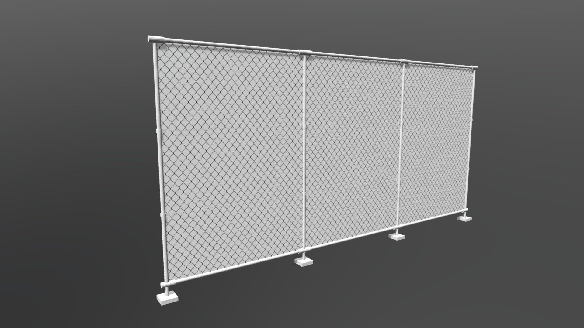 Wire mesh fence (Low Poly) - Download Free 3D model by game_travel ...
