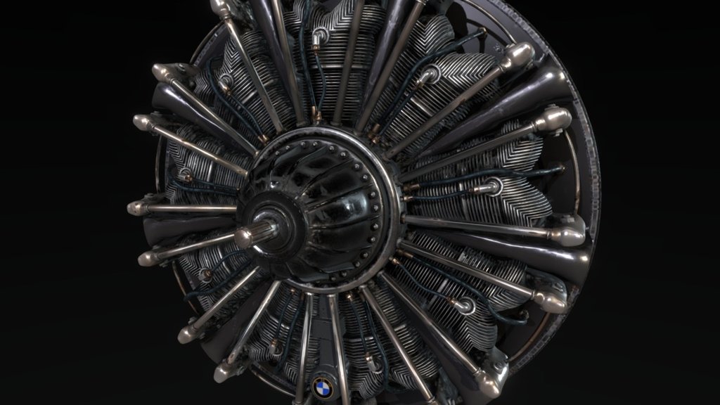 BMW 132 [aircraft engine] - 3D model by Agnieszka [21e752c] - Sketchfab