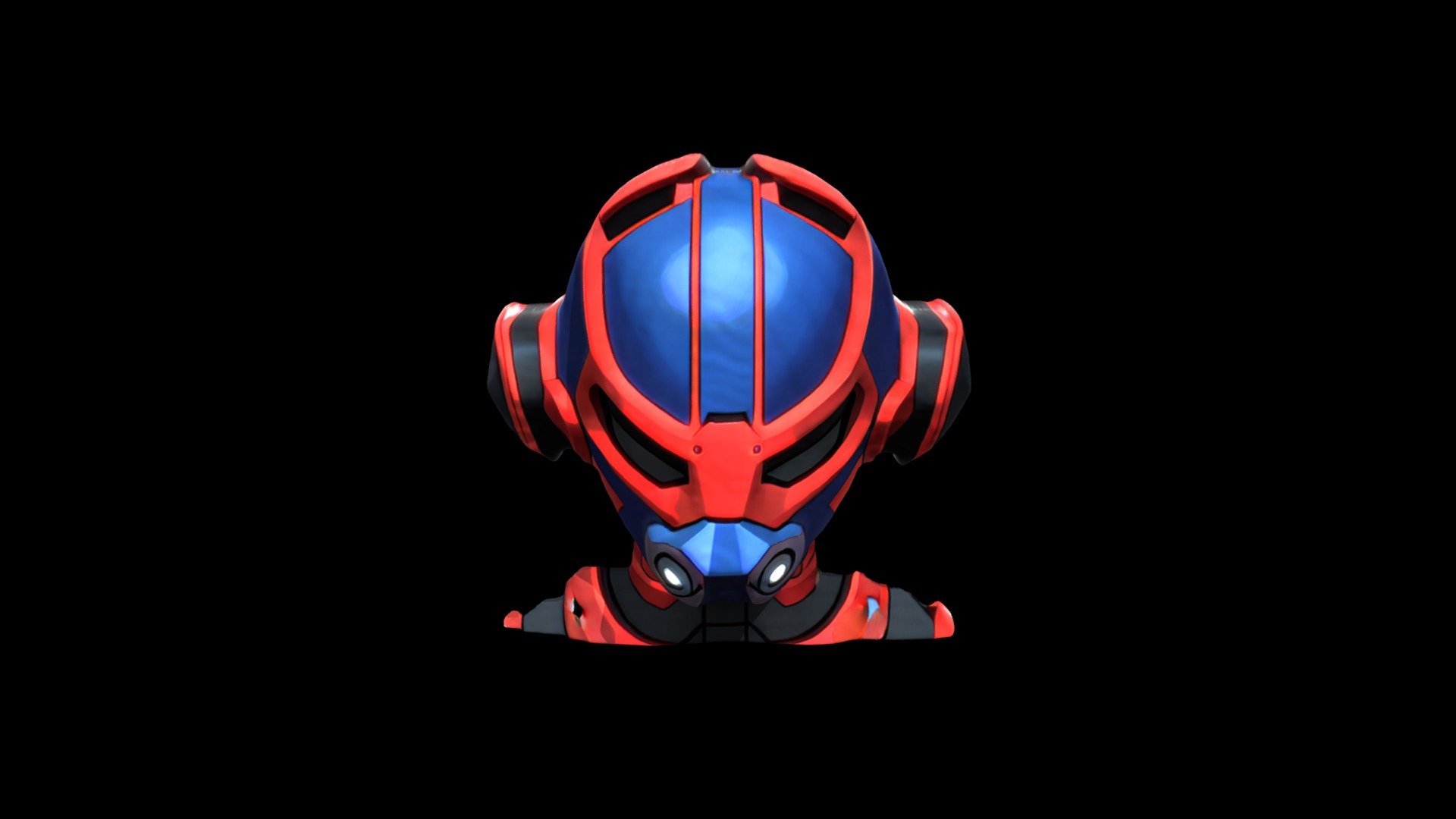 Helmet Mask Robot Cartoon 1694 - Download Free 3D model by klrxyz ...