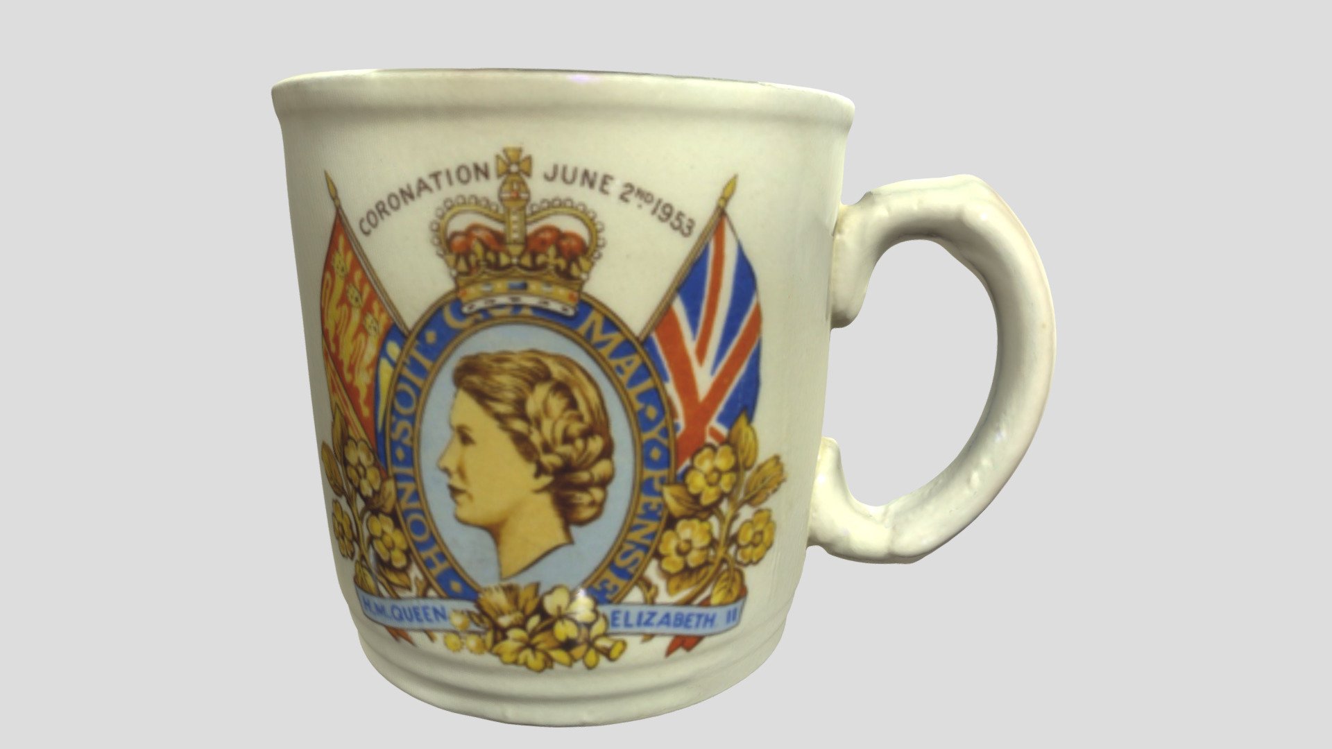 Coronation mug - 3D model by Aberdeen City Libraries ...