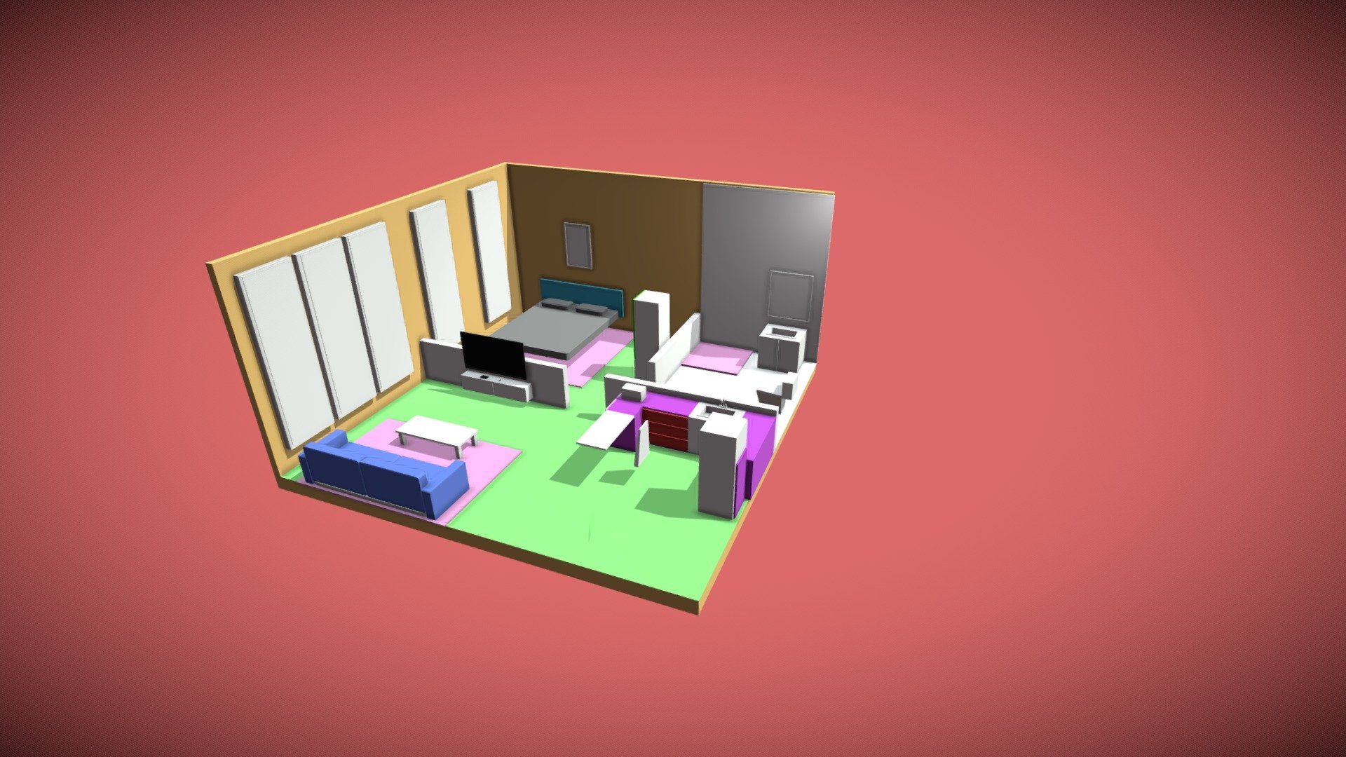 Condo Jirasak Ex - 3D model by jirasak.s [21eac50] - Sketchfab