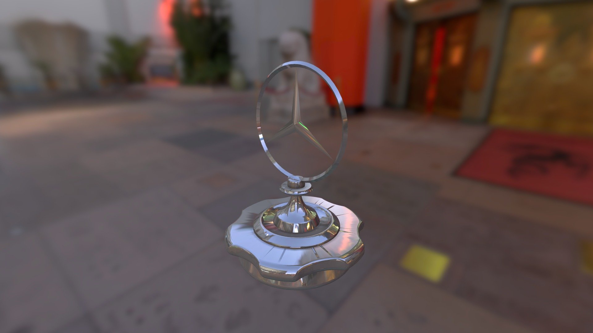 Mercedes Benz 3D Star - 3D model by kaaa [21ed74b] - Sketchfab