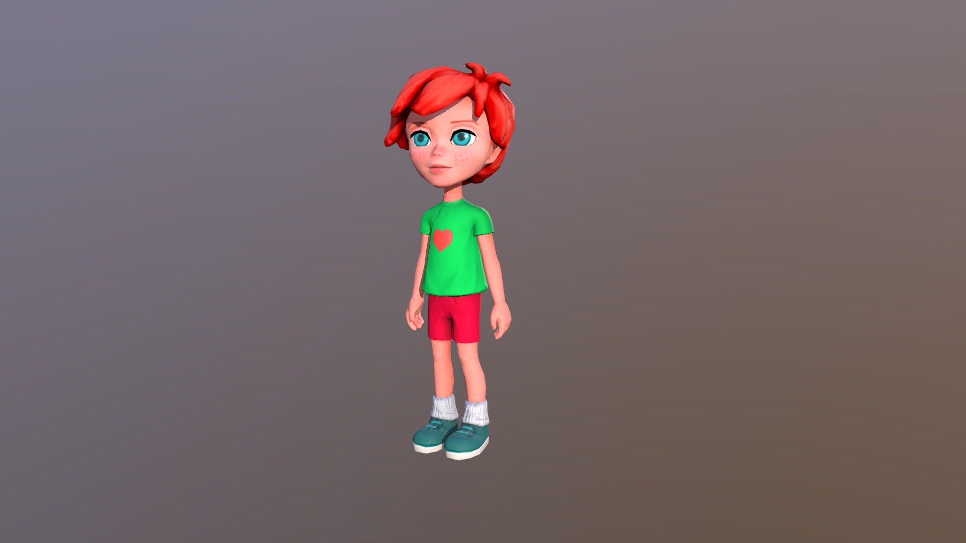 Kid Red - Buy Royalty Free 3D model by TiZeta [21ed79f] - Sketchfab Store