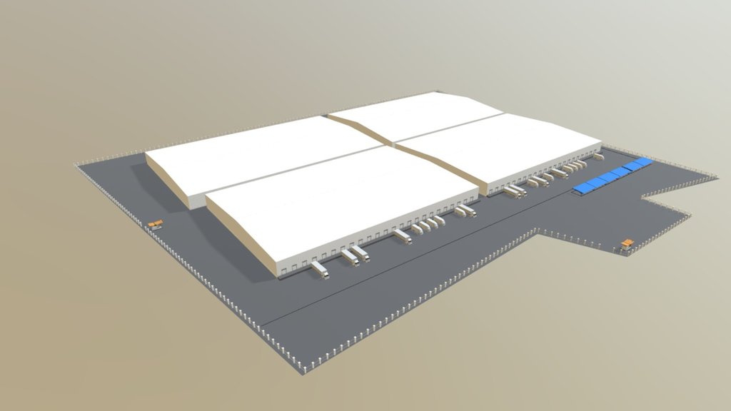 Warehouse Layout 4 - WarehouseBlueprint - 3D model by ...